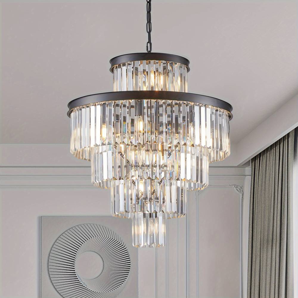 Classic Small Crystal Entryway Chandelier – EMFURN