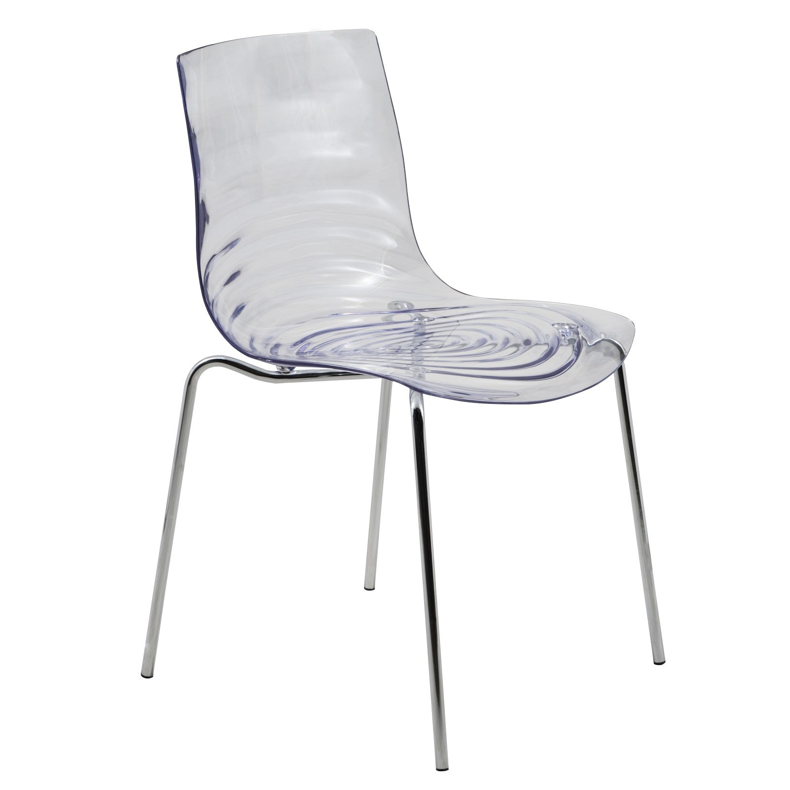 Asha Clear Water-Drop Dining Chair