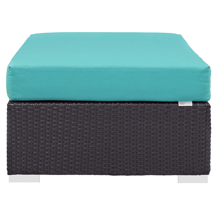 Berkeley Outdoor Patio Fabric Rectangle Ottoman – EMFURN
