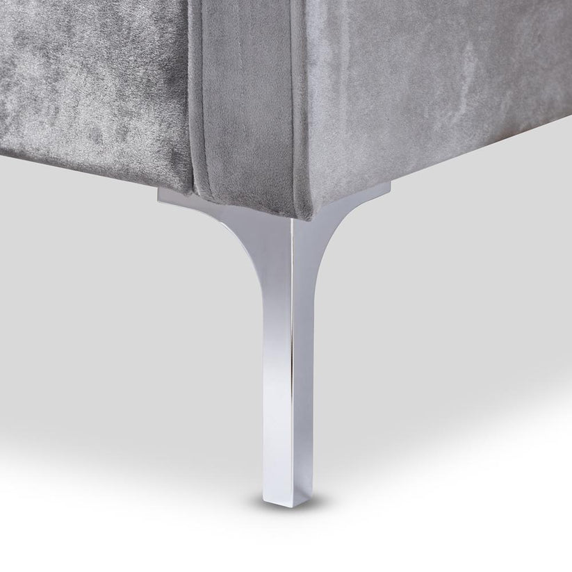 Clark Grey Velvet 2-Piece Living Room Set – EMFURN