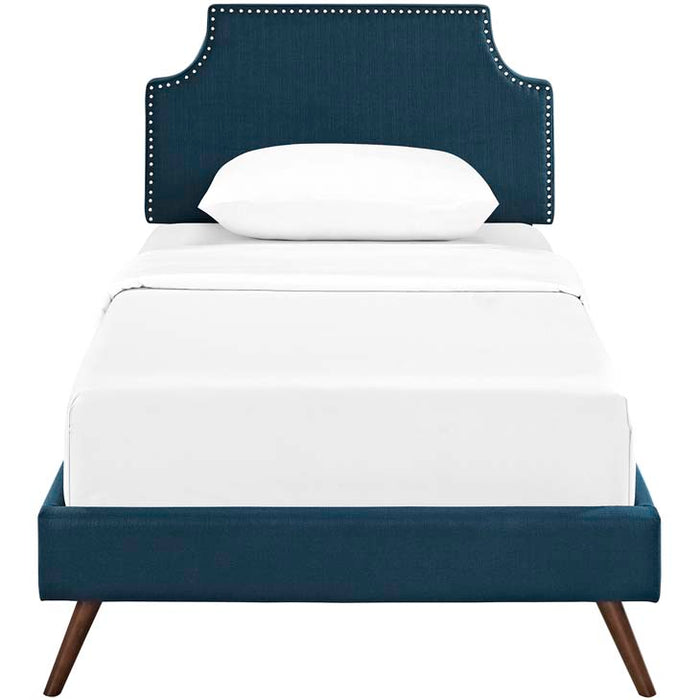 Conner Twin Platform Bed with Round Splayed Legs