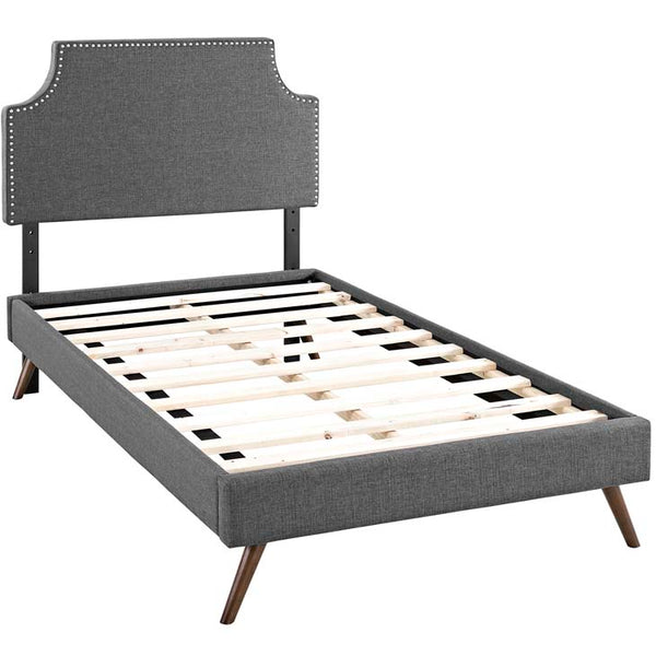 Conner Twin Platform Bed with Round Splayed Legs – EMFURN